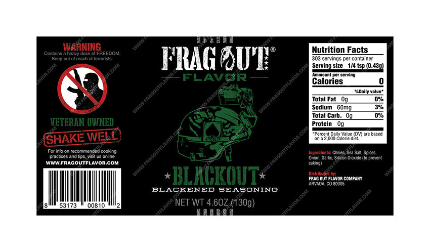 Blackout - Blackened Seasoning | Frag Out Flavor
